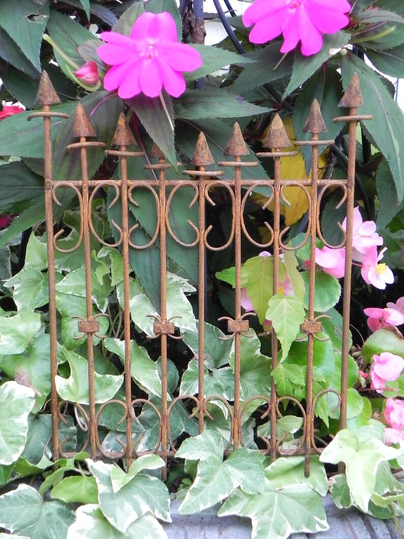 Fairy Garden Accessories Gate Rusty Trellis Accessory for - Etsy