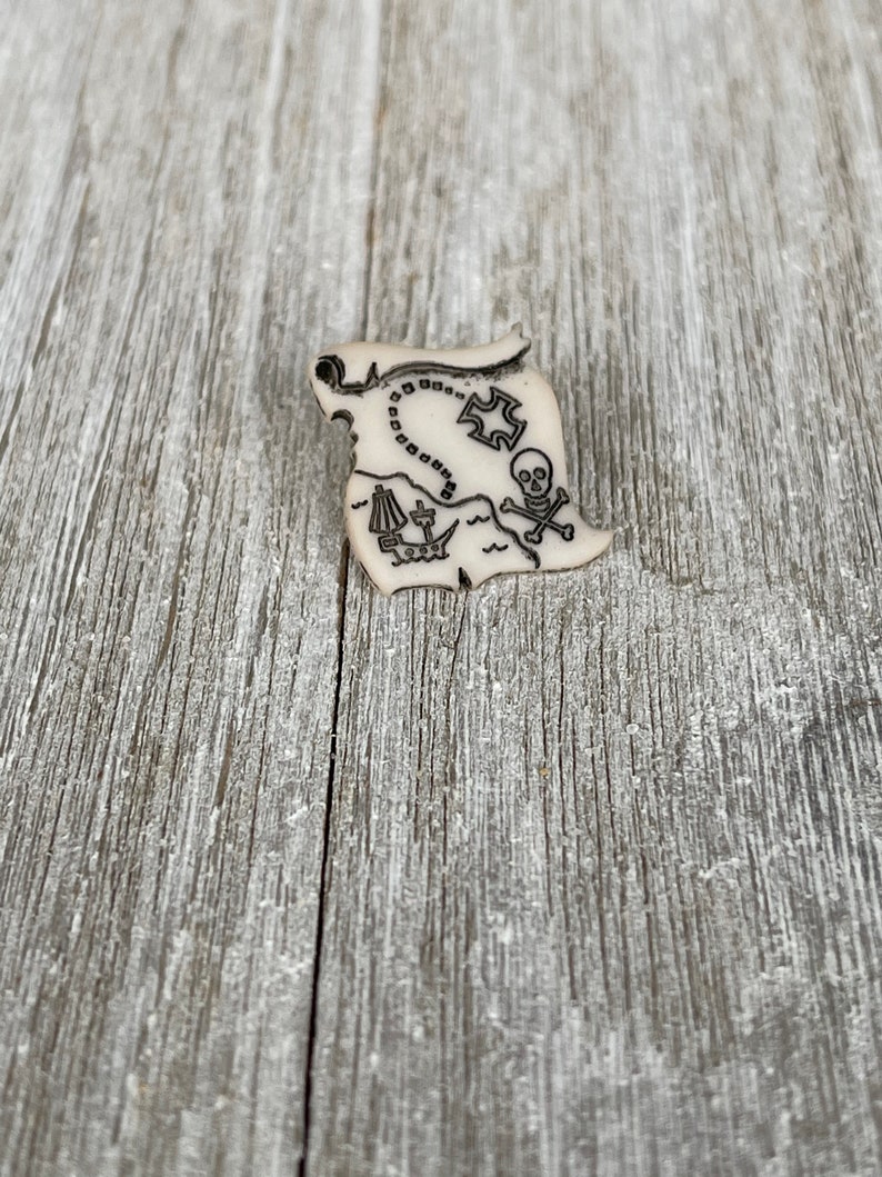 Miniature Treasure Map Miniature Bottle Shells Pirate - Etsy