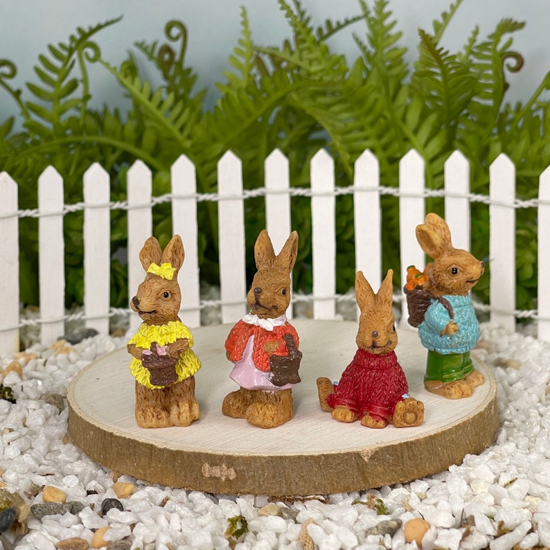 Miniature Easter Bunny Miniature Bunnies Miniature Easter - Etsy