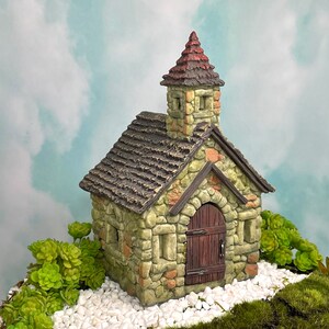 Miniature Wedding Chapel, Fairy Garden Accessory, Wedding Decor ...