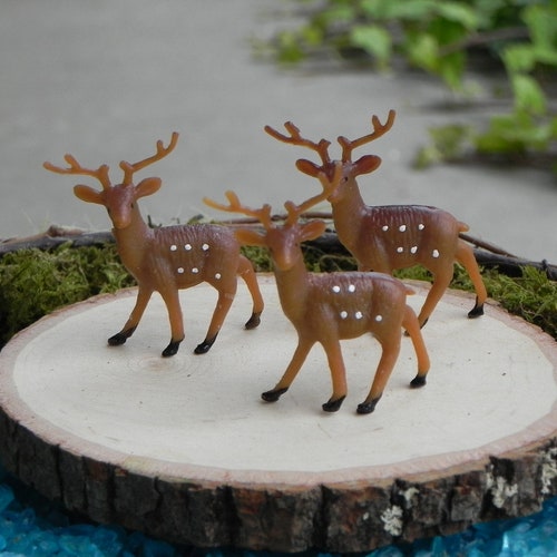 Miniature Reindeer Christmas Miniatures Miniature Deer - Etsy
