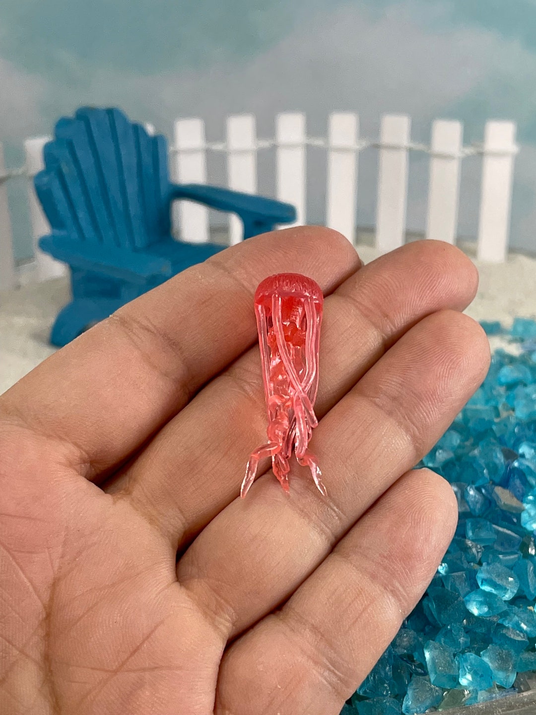 Miniature Jellyfish, Mini Sea Creatures, Diorama, Craft Supply ...