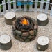 Fairy Garden Fire Pit, Miniature Firepit, LED Battery Operated ...