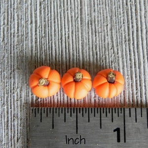 Miniature Pumpkin Micro Mini Pumpkins, Tiny Polymer Clay Pumpkins ...