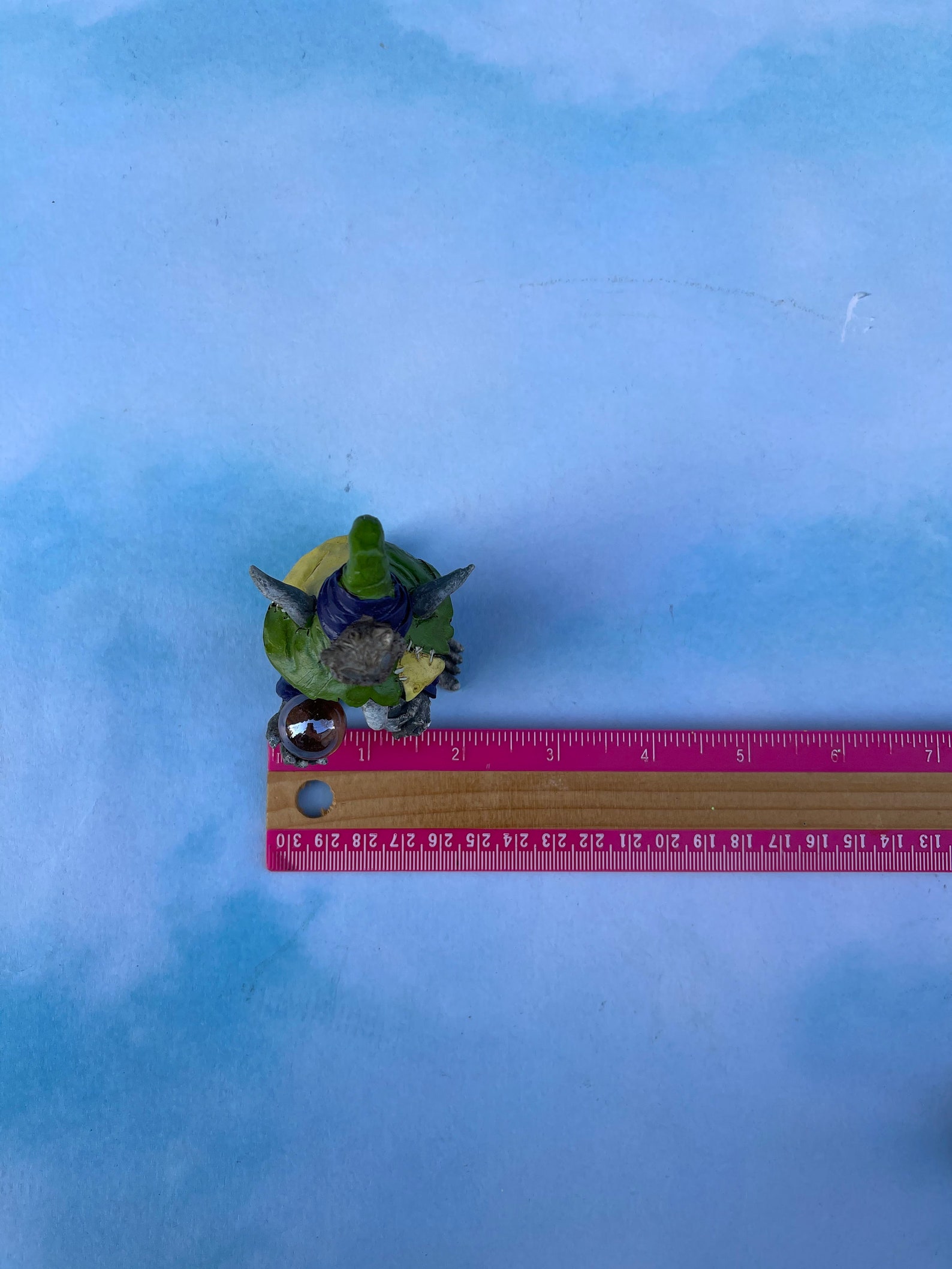 Miniature Wizard With Owl and Gazing Ball Fairy Garden - Etsy