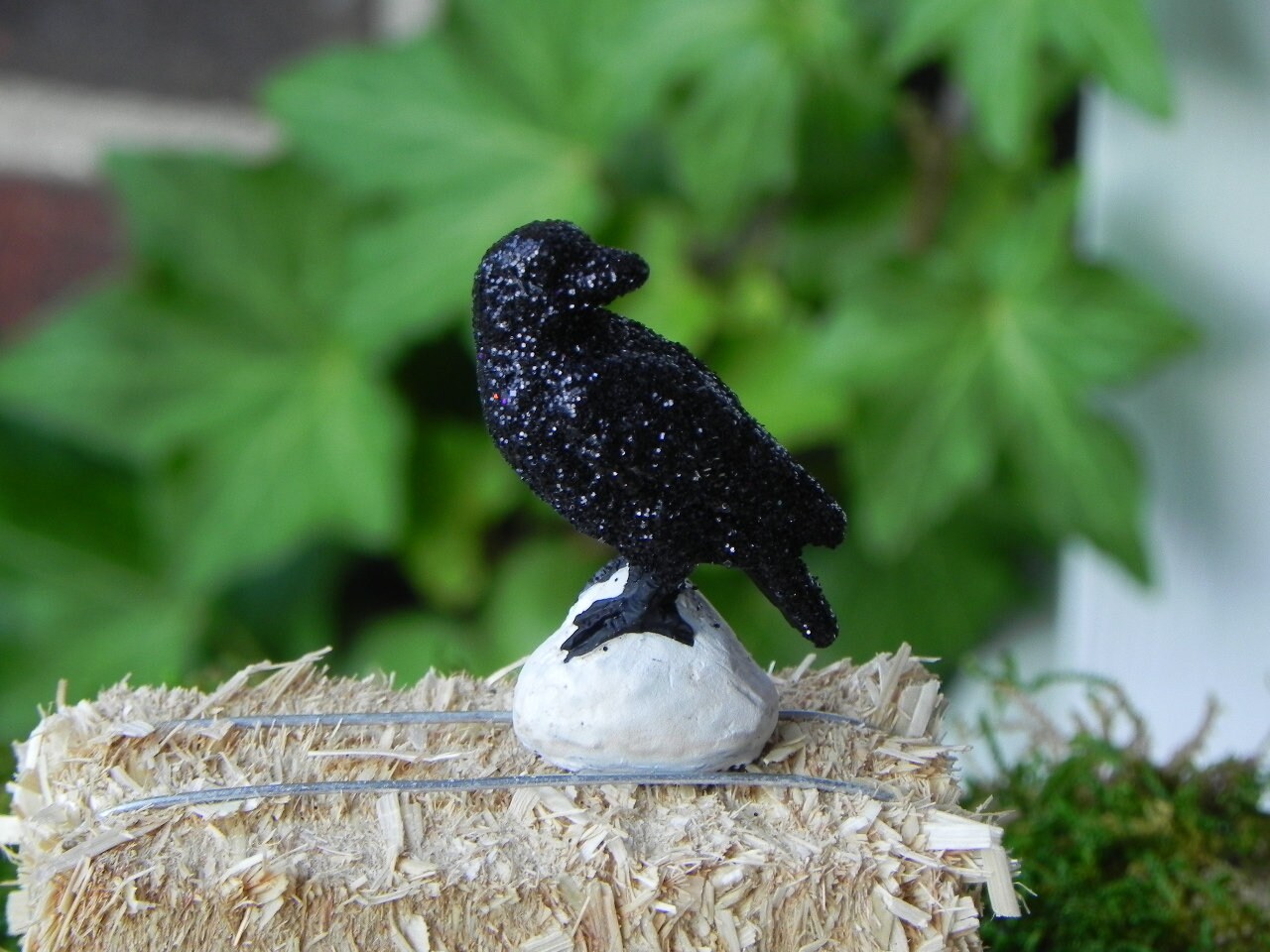 Miniature Crow Raven Balck bird miniature glitter crow fairy - Etsy.de