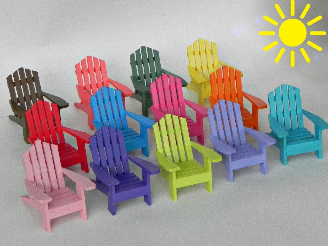 Miniature Adirondack Chair, Fairy Garden Accessories, Wedding Cake ...