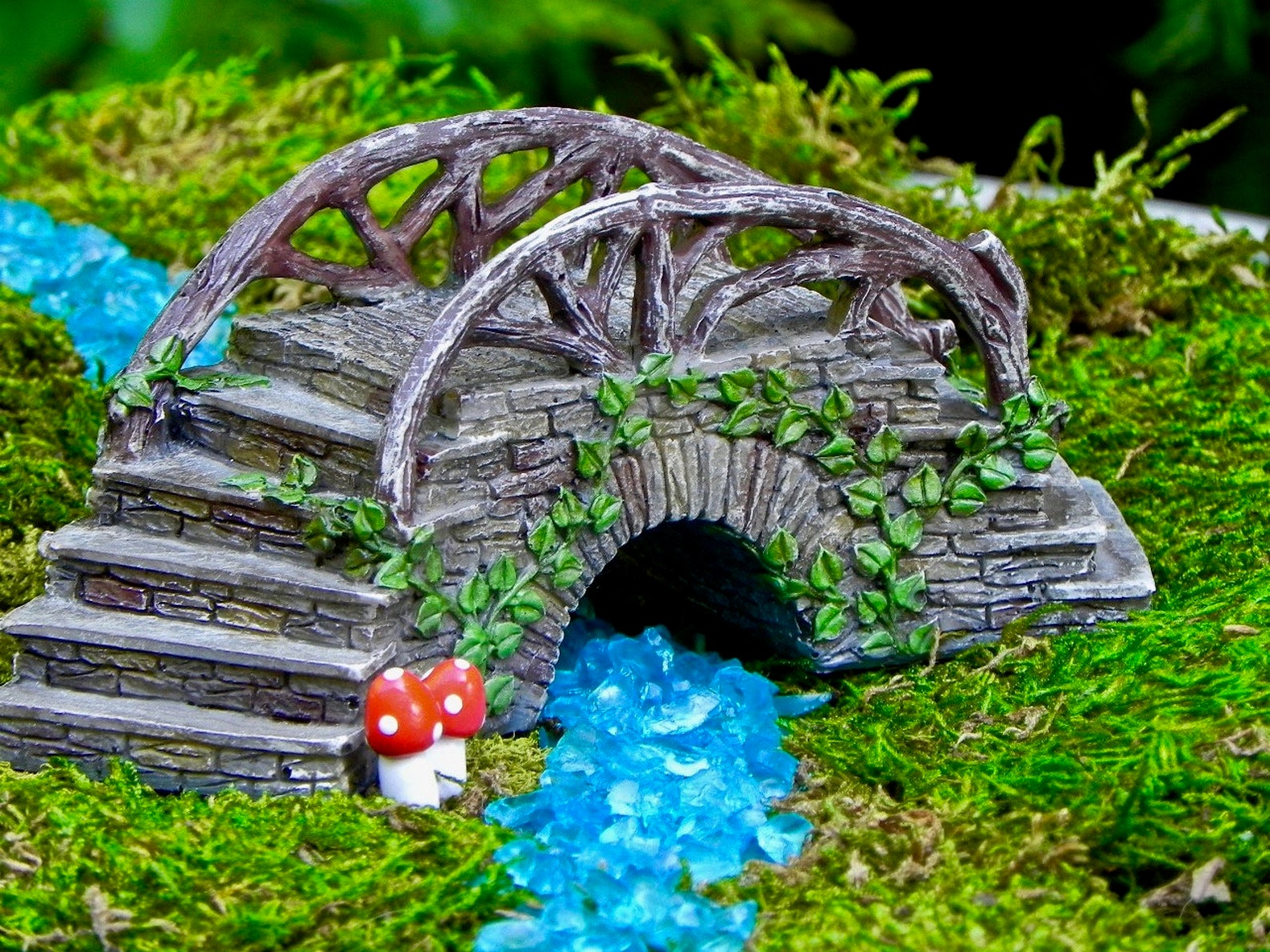 Fairy Garden Bridge Enchanted Bridge Miniature Dog - Etsy