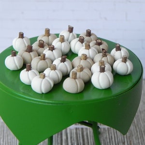 Miniature Pumpkin Micro Mini Pumpkins, Tiny Polymer Clay Pumpkins ...