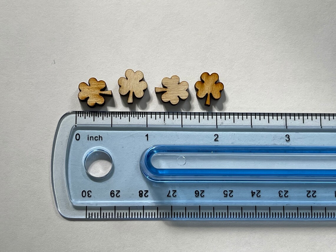 Miniature Shamrock Cutouts Laser Cut Clover Shape Natural - Etsy