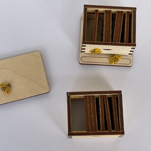 Miniature Bee Hive, Miniature Bees, Miniature Honey, Bee Keeper's Gift ...
