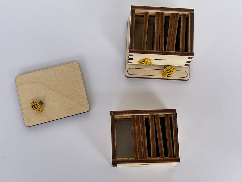 Miniature Bee Hive, Miniature Bees, Miniature Honey, Bee Keeper's Gift ...