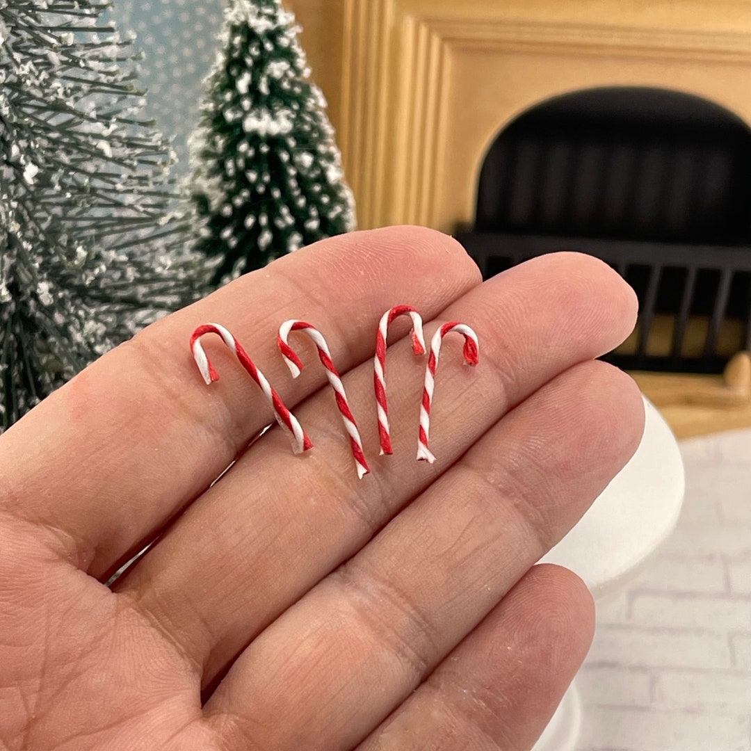 Miniature 1:12 Candy Cane, Dollhouse Minis, Non-edible, Micro Mini ...