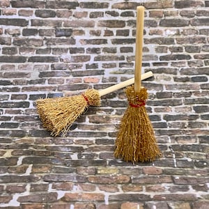 Miniature Broom, Miniature Witch Broom, Fairy Garden Accessories ...