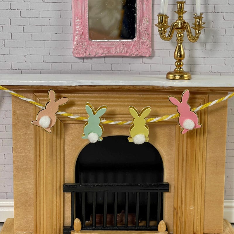 Rabbit Garland - Etsy