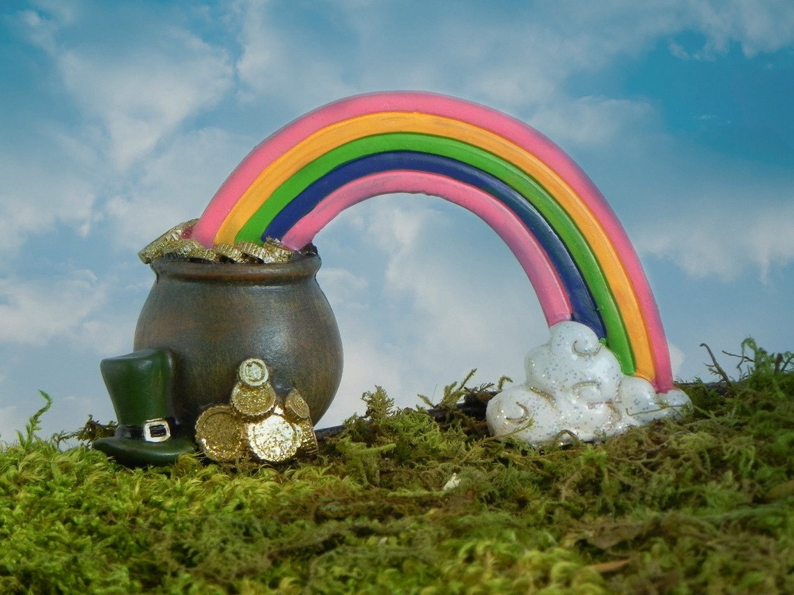 Miniature Rainbow Miniature Garden Accessories St. - Etsy