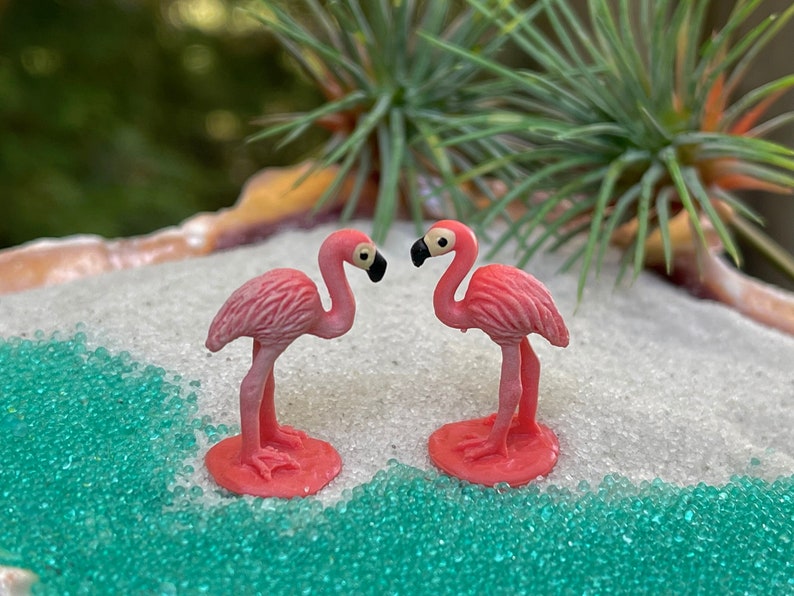 Miniature Flamingos Miniature Flamingo Tiny Animals - Etsy