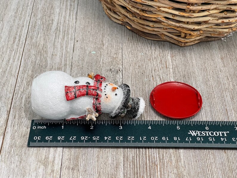 Miniature Snowman Mini Round Sled Miniatures for Dollhouse - Etsy