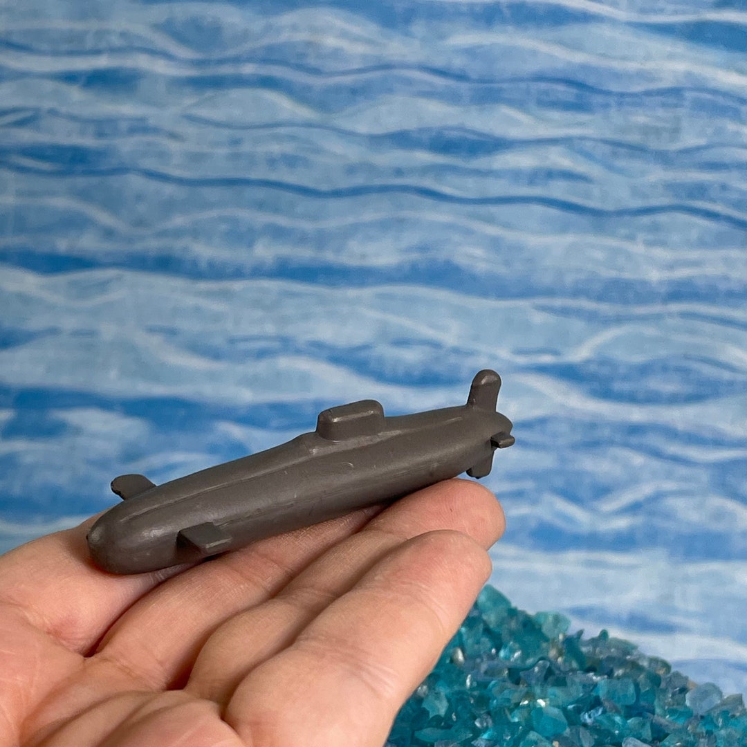 Miniature Submarine, Plastic Model, Cupcake Cake Topper, Figure, Fairy ...