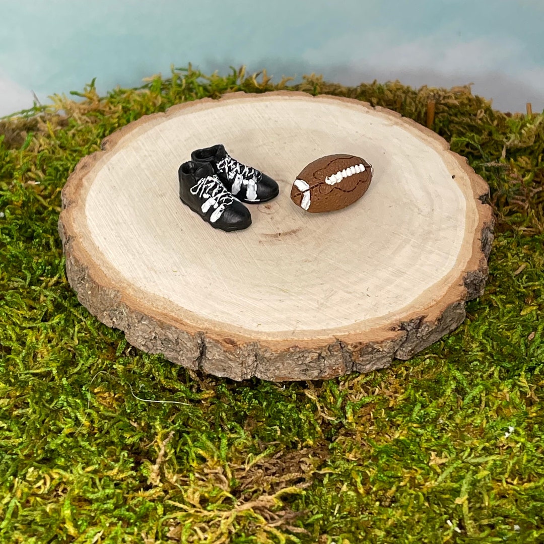 Miniature Football and Cleats Fairy Garden Accessory - Etsy