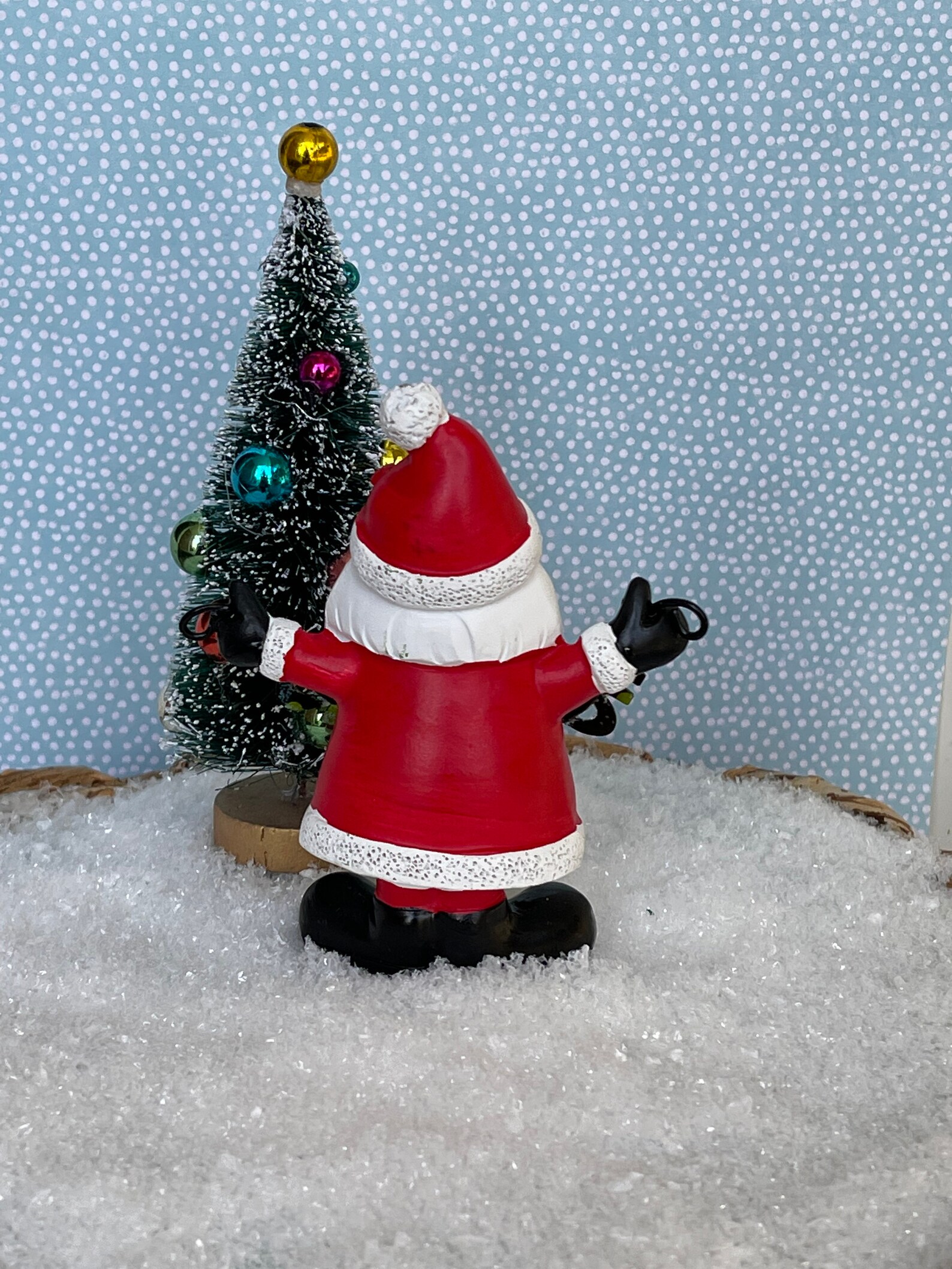 Miniature Santa Figurine Miniature Christmas Tree Fairy - Etsy