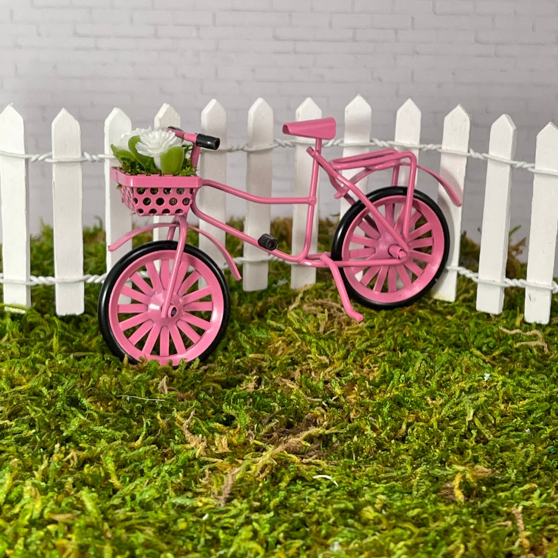 Miniature Bike Bicycle, Fairy Garden Bike, Fairy Garden Accessories ...