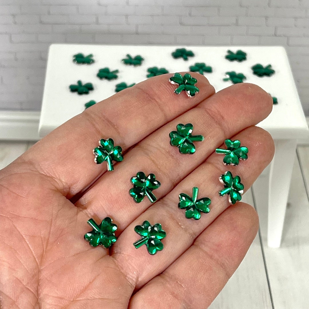 10/20/40 Tiny Shamrock Embellishment, St. Patrick's Day Minis, Craft ...