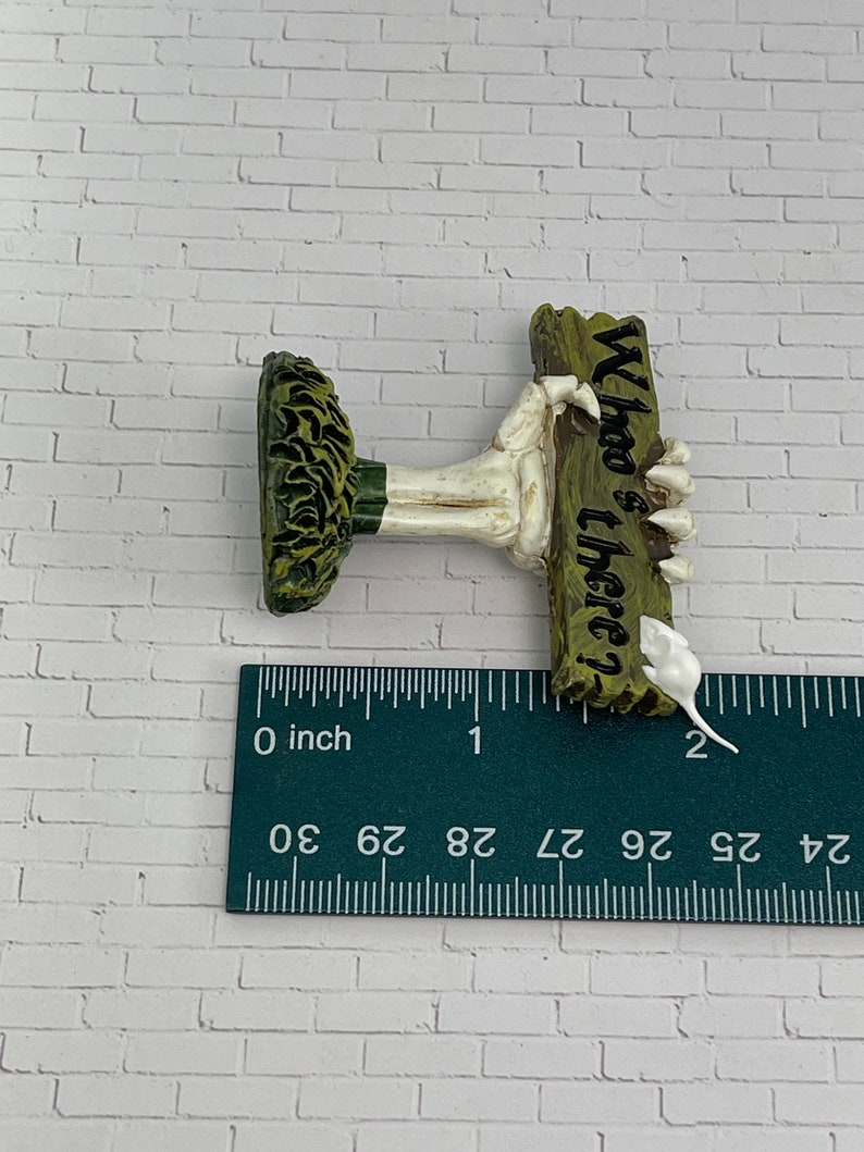 Miniature Skeleton Hand Figurine Mini Halloween Sign - Etsy