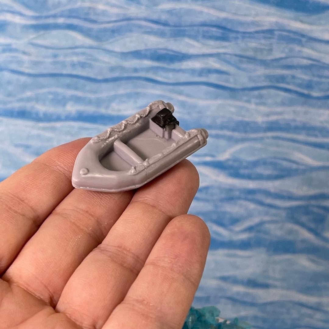 Miniature Dinghy, Plastic Model, Cupcake Cake Topper, Figure, Fairy ...
