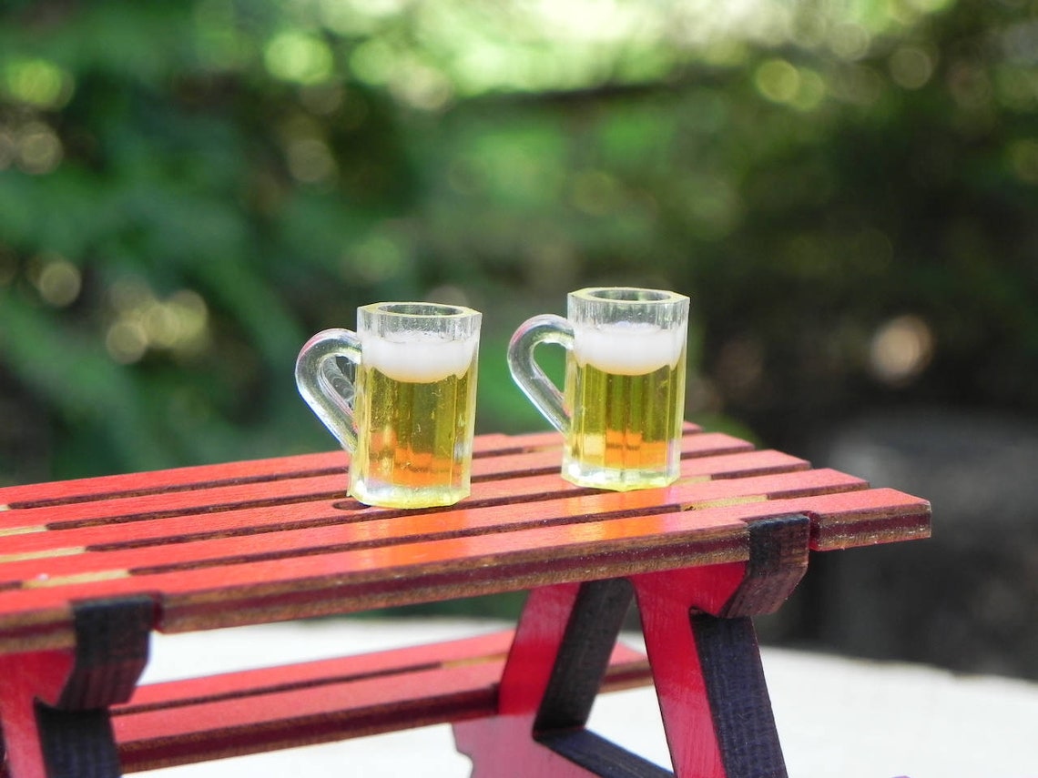 Miniature Beer Mug Miniature Beer Mugs Fairy Garden - Etsy