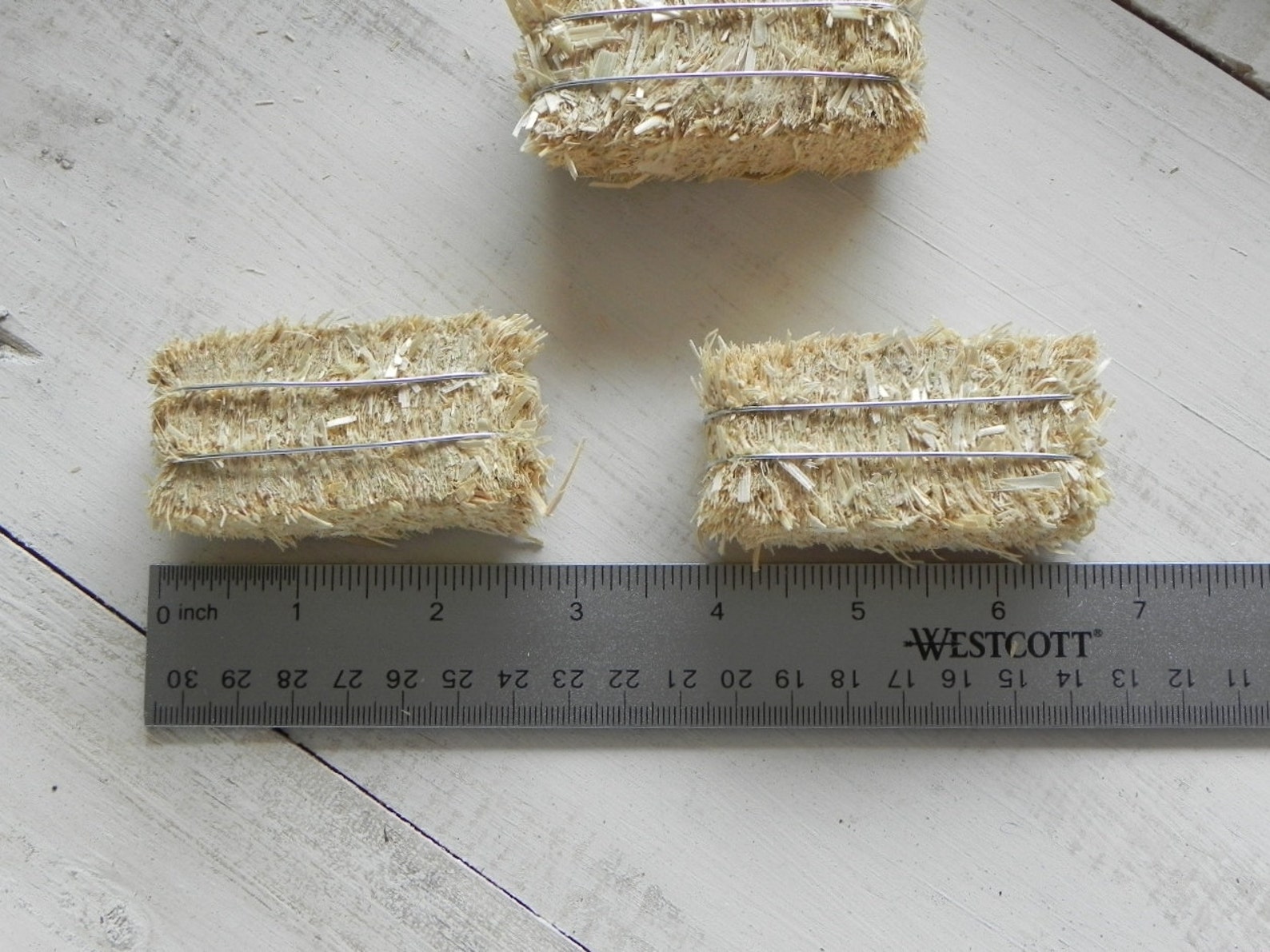 Mini Hay Bale Tiered Tray Straw Fairy Garden Dollhouse - Etsy