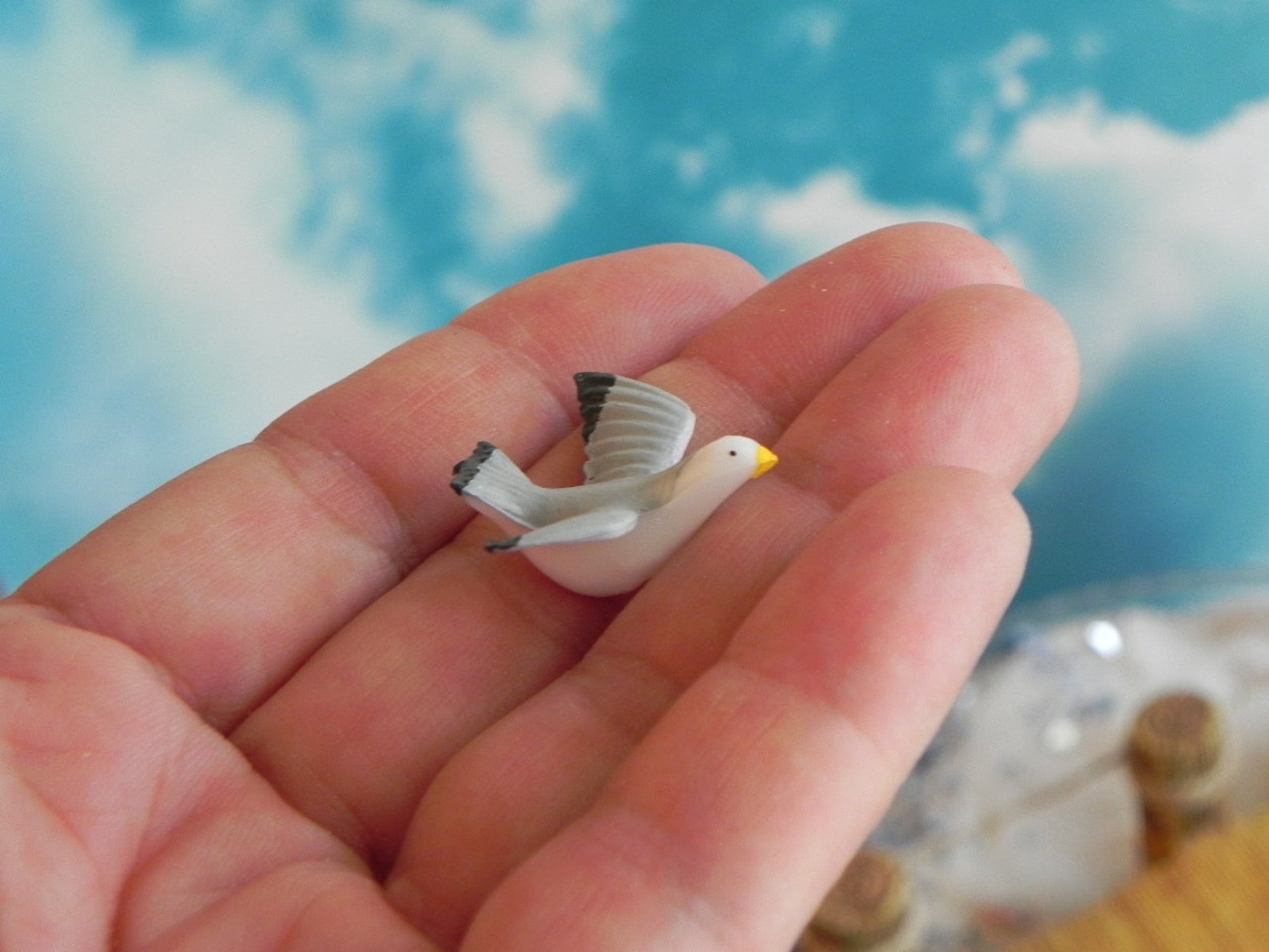 Miniature Seagull Handcrafted Terrarium Accessories Fairy | Etsy