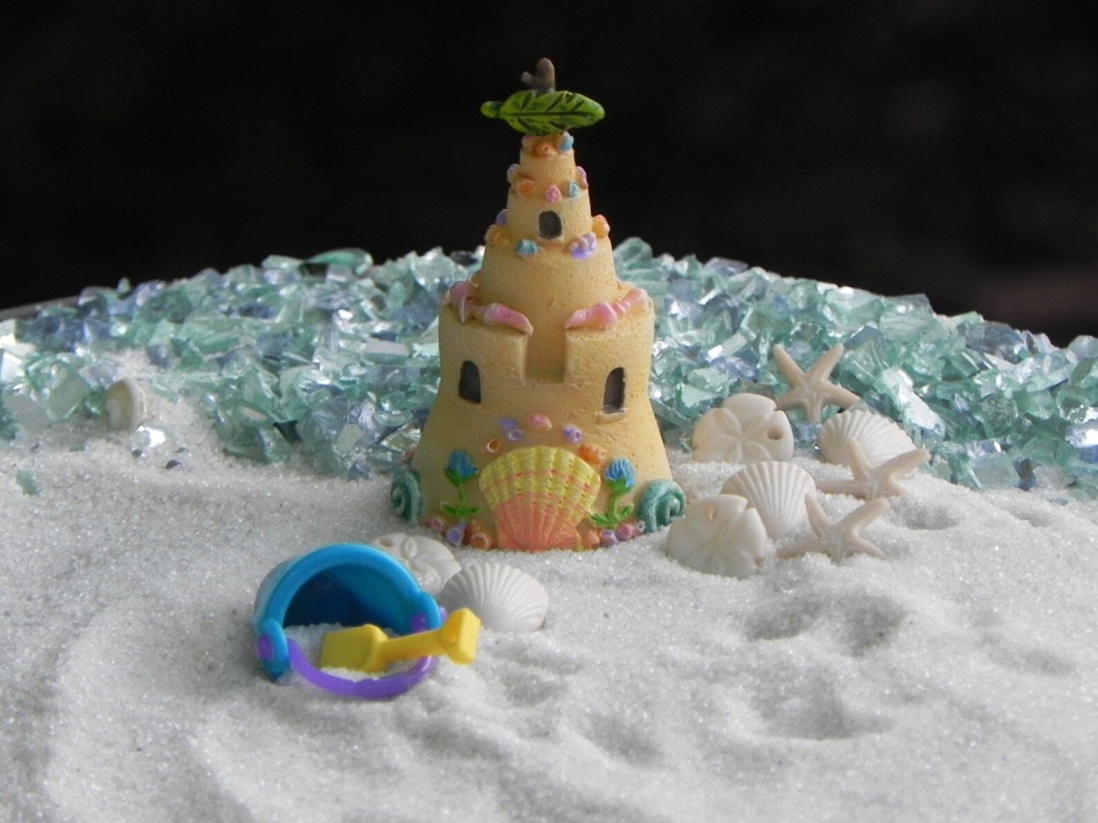Miniature Sandcastle Sand Castle, Beach Garden Accessories, Coastal ...