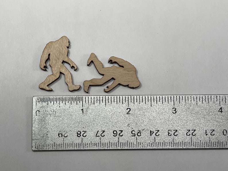 Mini Bigfoot, Small Miniature Bigfoot, Blanks, Wooden Cutout Laser ...