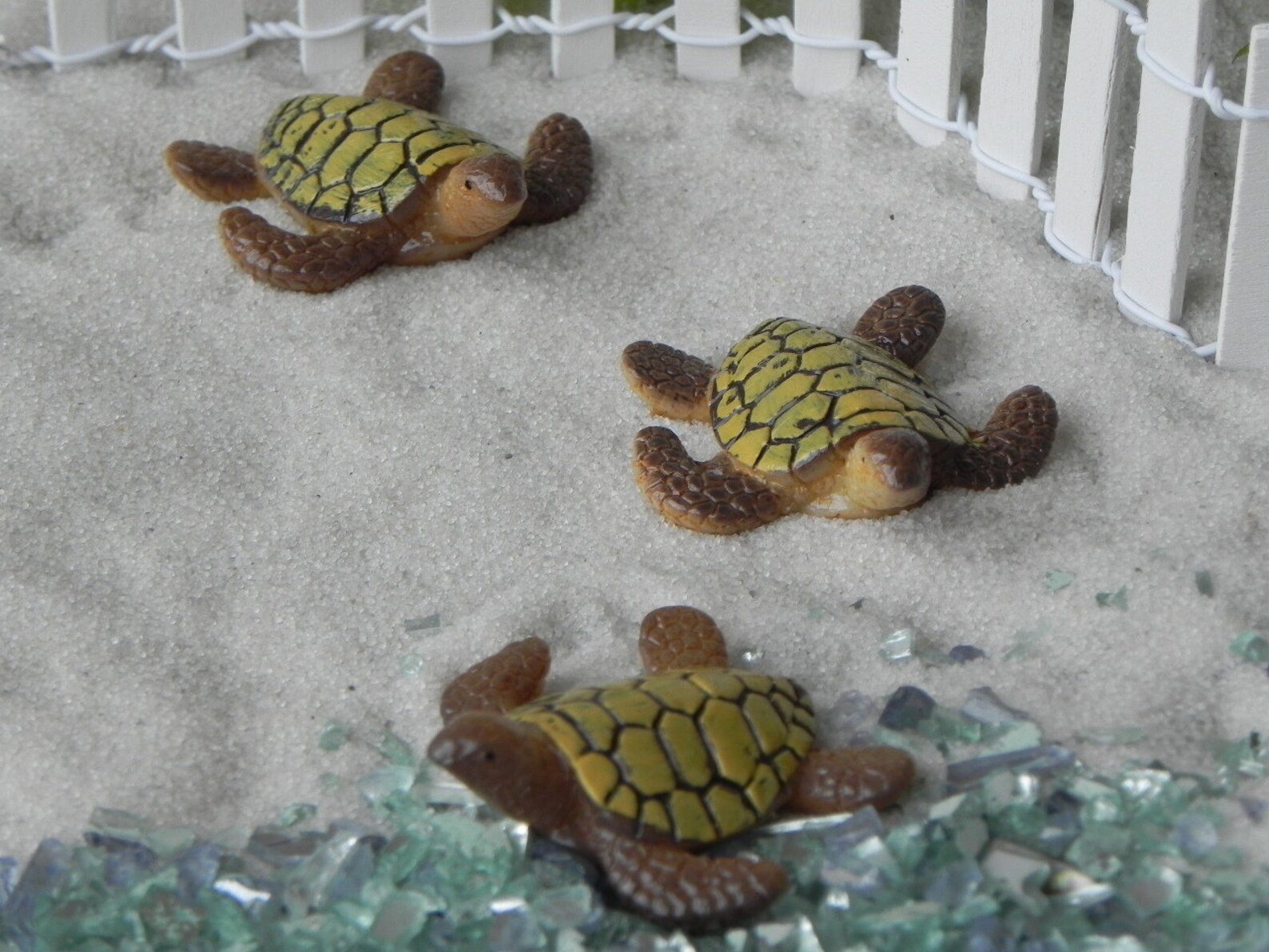 Miniature Sea Turtle Miniature Beach Garden Accessory - Etsy