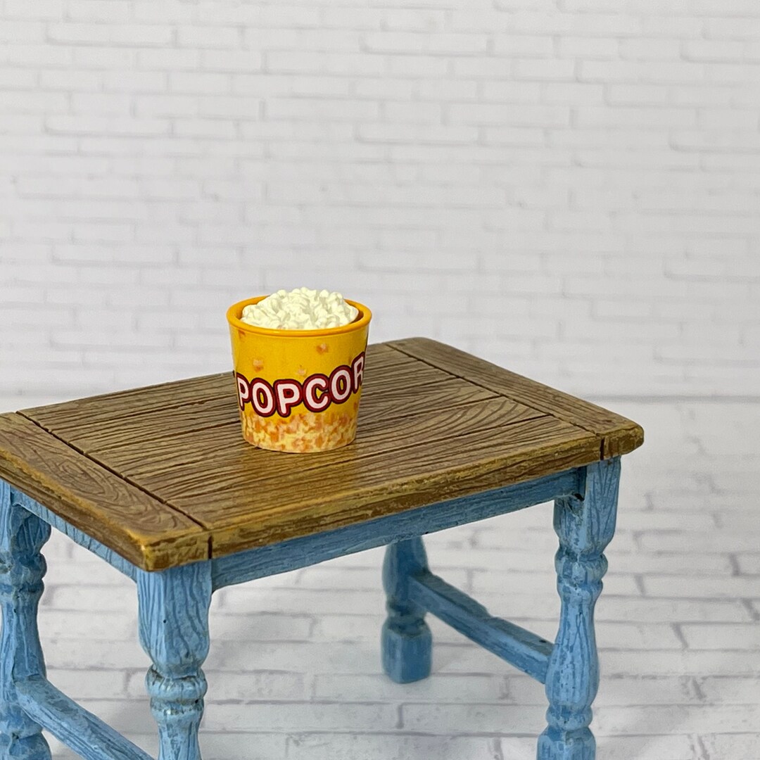 Miniature Popcorn Tub Bucket Dollhouse Miniatures Fairy - Etsy
