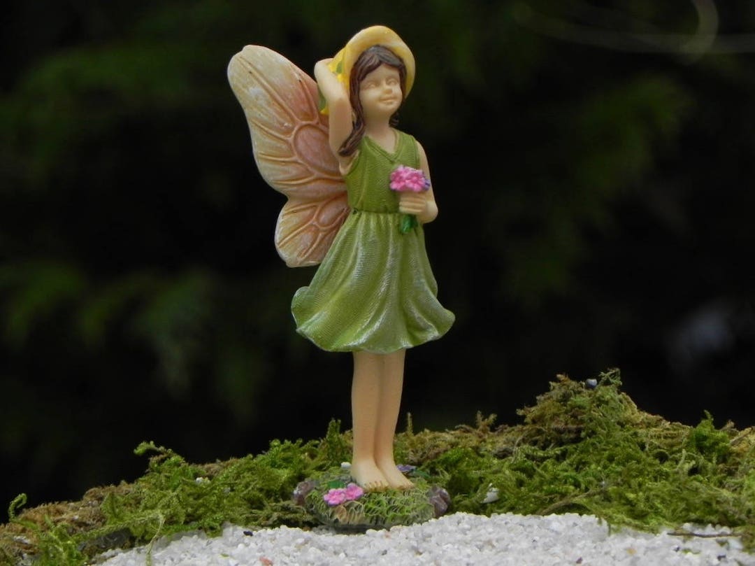 Fairy, Miniature Garden Accessory, Spring Fairy, Fairy Garden ...