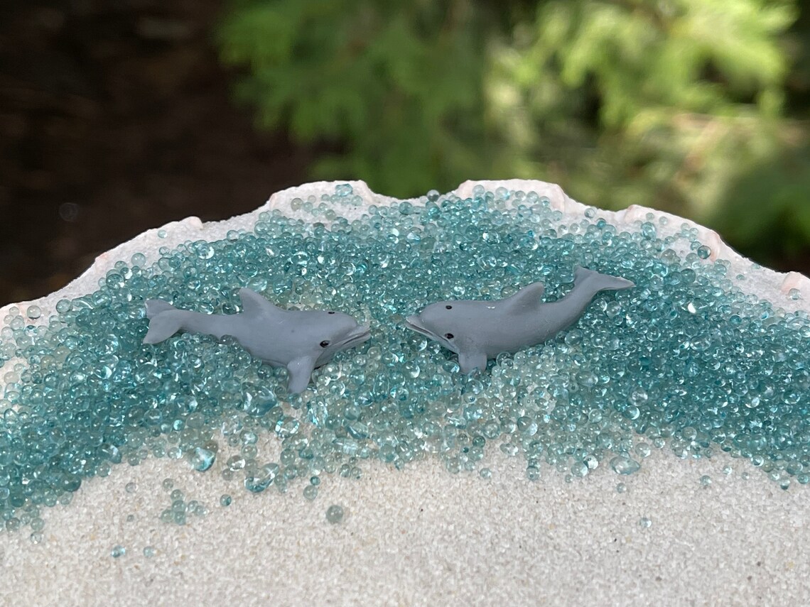 Micro Miniature Dolphin, Tiny Dolphins, Beach Garden Supplies ...