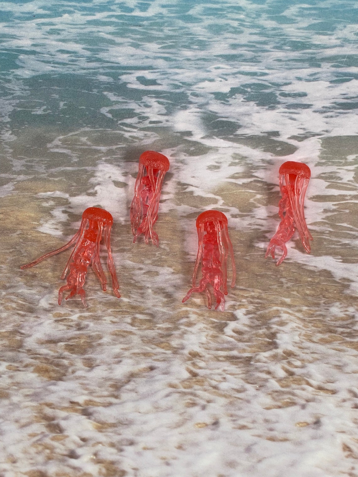 Miniature Jellyfish, Mini Sea Creatures, Diorama, Craft Supply ...