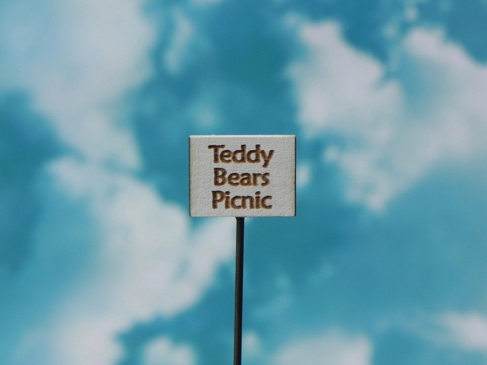 Miniature Sign teddy Bears Picnic Wire Stake | Etsy