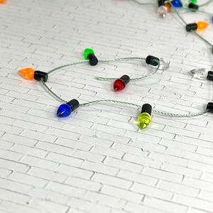 Miniature Christmas Lights Colorful Clear Bulb, Strand, Non Electric ...