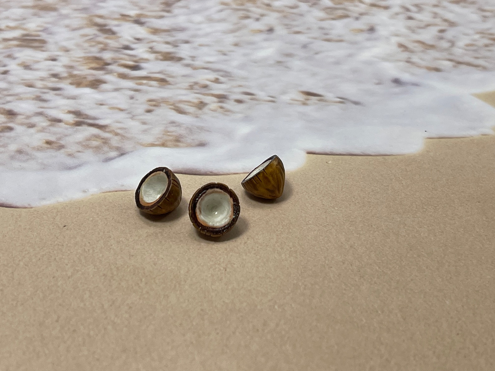 Miniature Coconuts Miniature Palm Tree Miniature Beach - Etsy