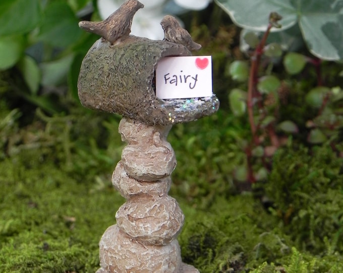 Fairy Garden Mailbox - Fairy Letter - Accessory for Miniature Garden ...