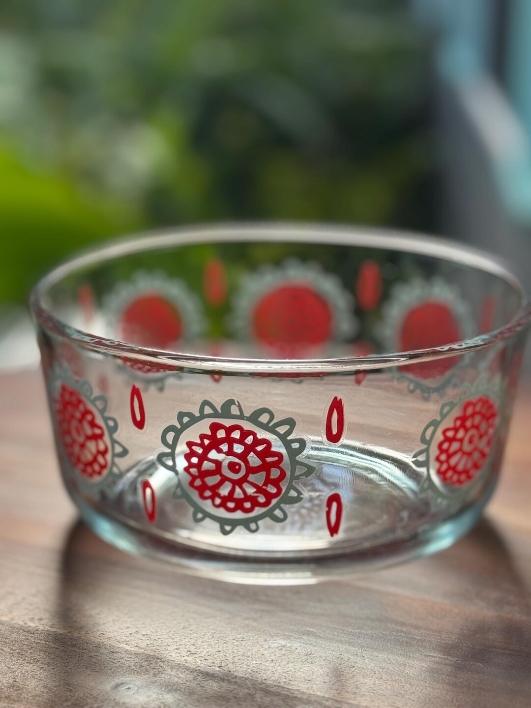 Vintage Pyrex 1-quart Mexican Flower Pattern Bowl #7201 - Etsy