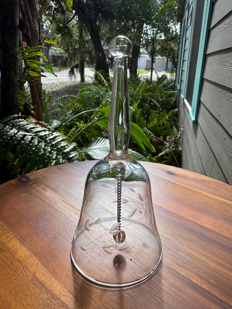 Vintage Princess House Heritage Crystal Bell | Clear Crystal | 1970s ...