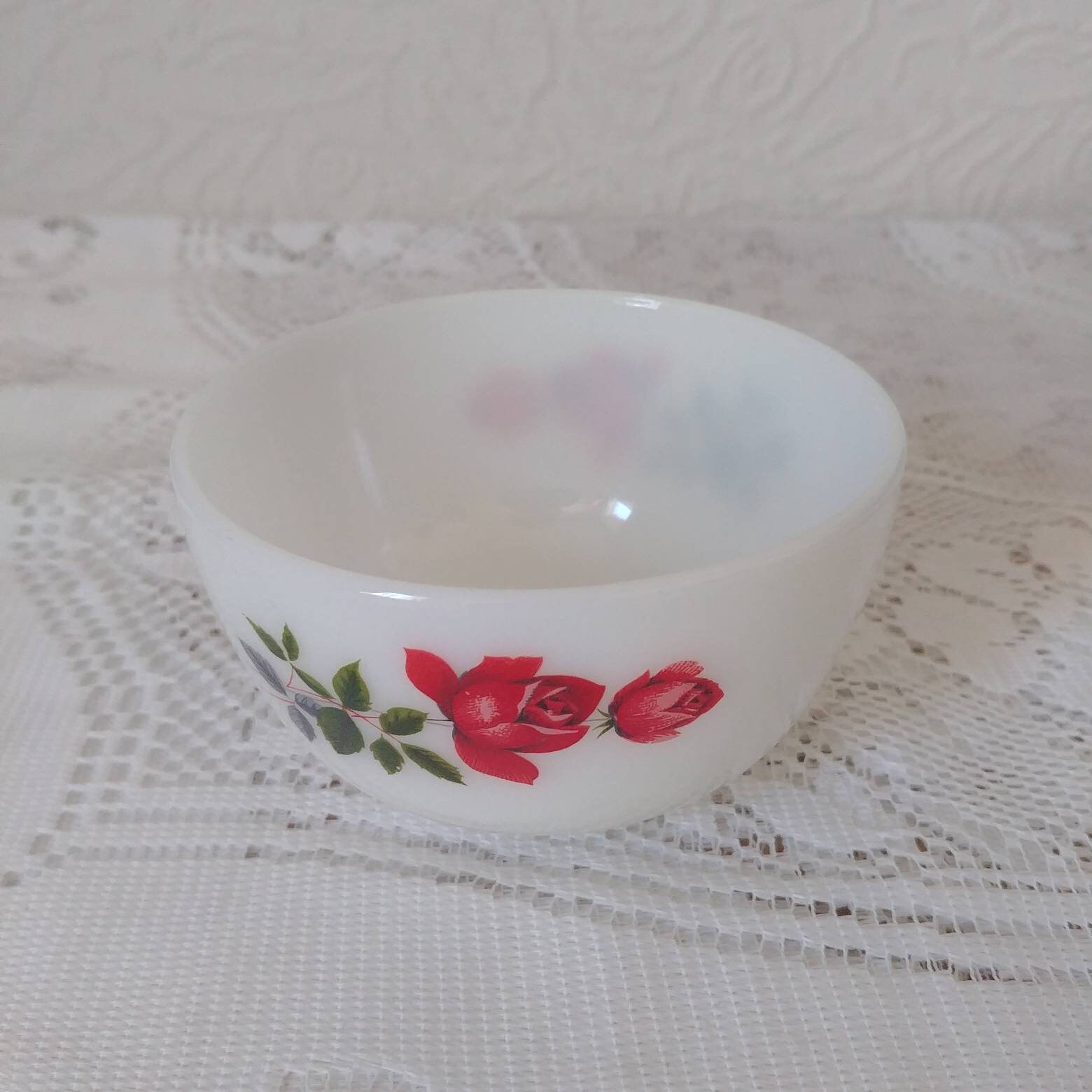 Pyrex June Rose Small Bowl and Side Plate - Etsy UK