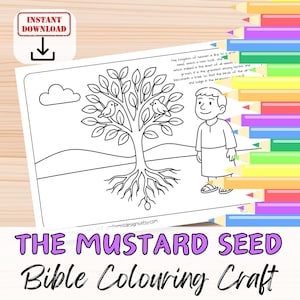 Activity for Youth on Mustard Seed Sheets - Etsy UK