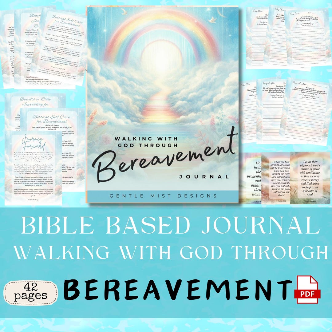 Bible Based BEREAVEMENT Journal | PDF Self Paced Guided | Daily ...