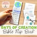 7 DAYS of CREATION Flip Book Bible Craft/ Study Guide Activity for Kids ...