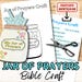 JAR of PRAYERS Bible Craft Activity for Kids. Sunday School/ Church ...